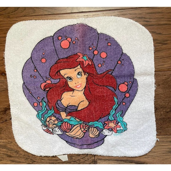 Disney | Bath | Vintage 9s Disney Little Mermaid Purple Seashell ...
